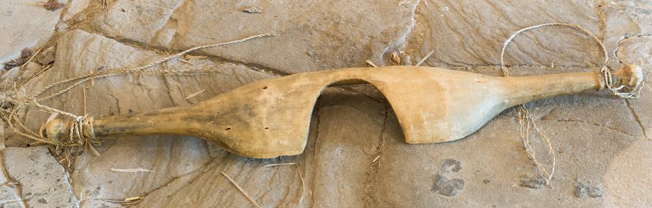 Wooden yoke with raffia rope | National Trust for Scotland