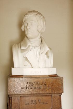 National Trust for Scotland | White marble bust of Robert Burns, by…